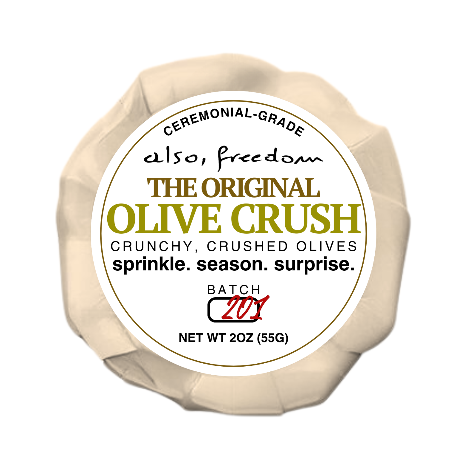 The Original Olive Crush 55g – Also, Freedom